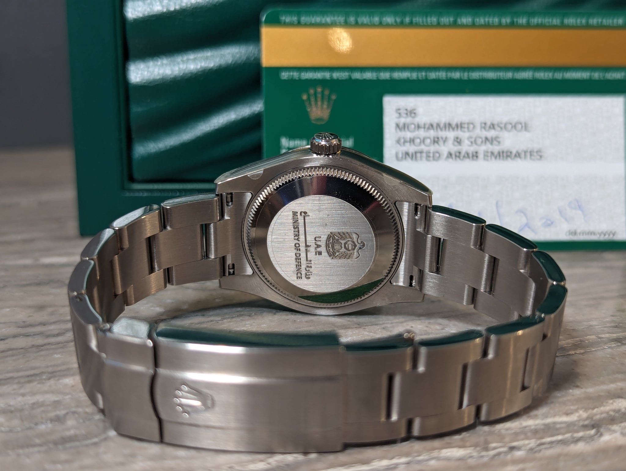 Rolex Oyster Perpetual 31 UAE Armed Forces signed Oyster Perpetual 31
